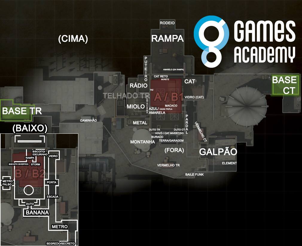 Saiba o nome das posições dos principais mapas de Counter Strike ...