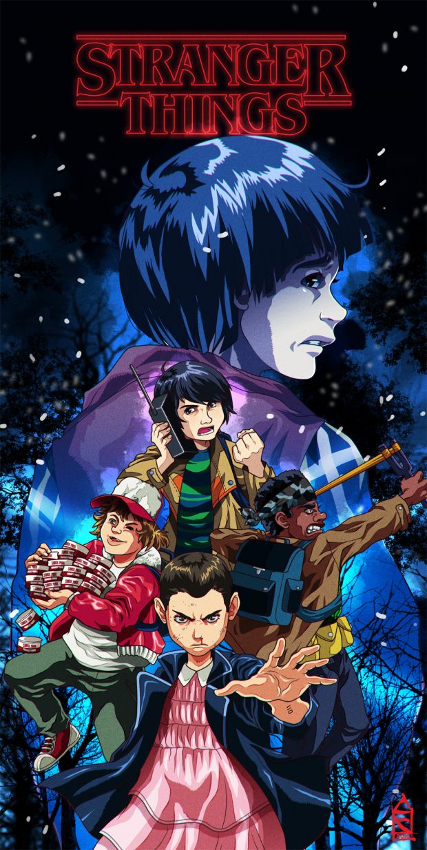 Artistas reimaginam Stranger Things como um anime em 15 belas ...