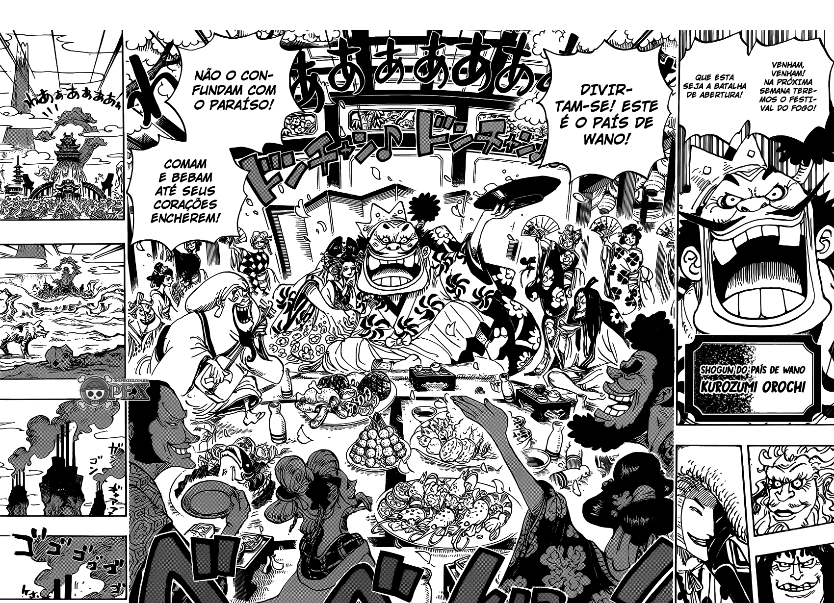 Capítulo mais recente de One Piece finalmente revelou o rosto de Orochi ...