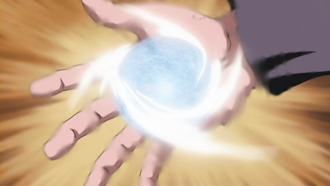 Este foi o primeiro Rasengan que Naruto fez sem a ajuda de um clone ...