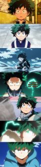 Fã compartilha imagem mostrando a evolução de Izuku Midoriya em My Hero ...