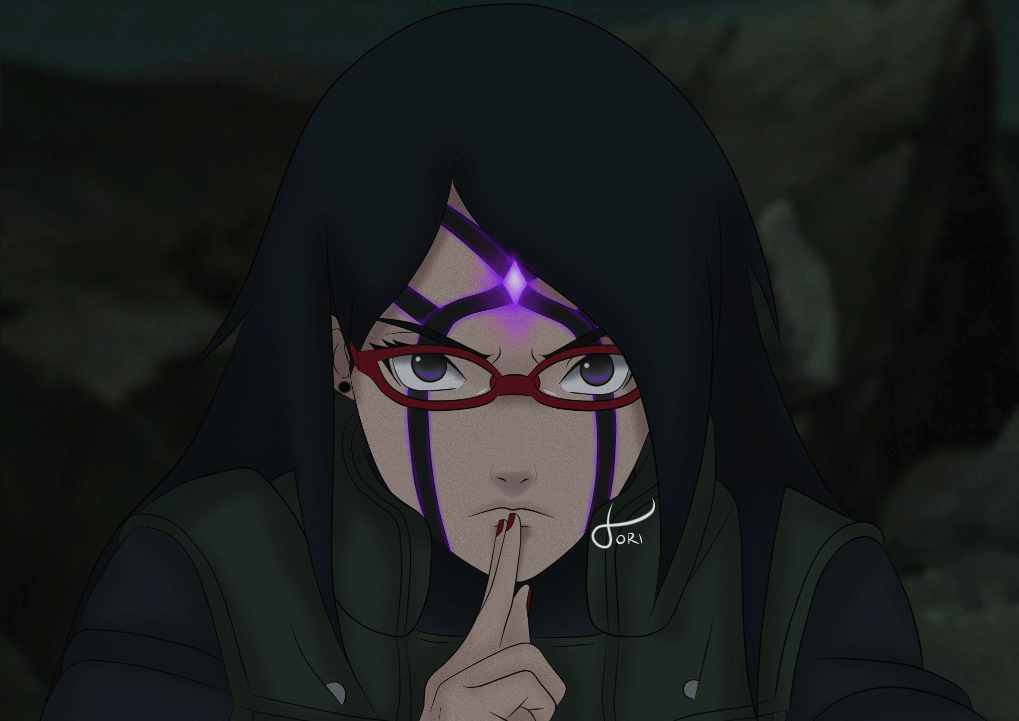Estes serão os visuais de Sarada e Himawari como Chunin em Boruto ...