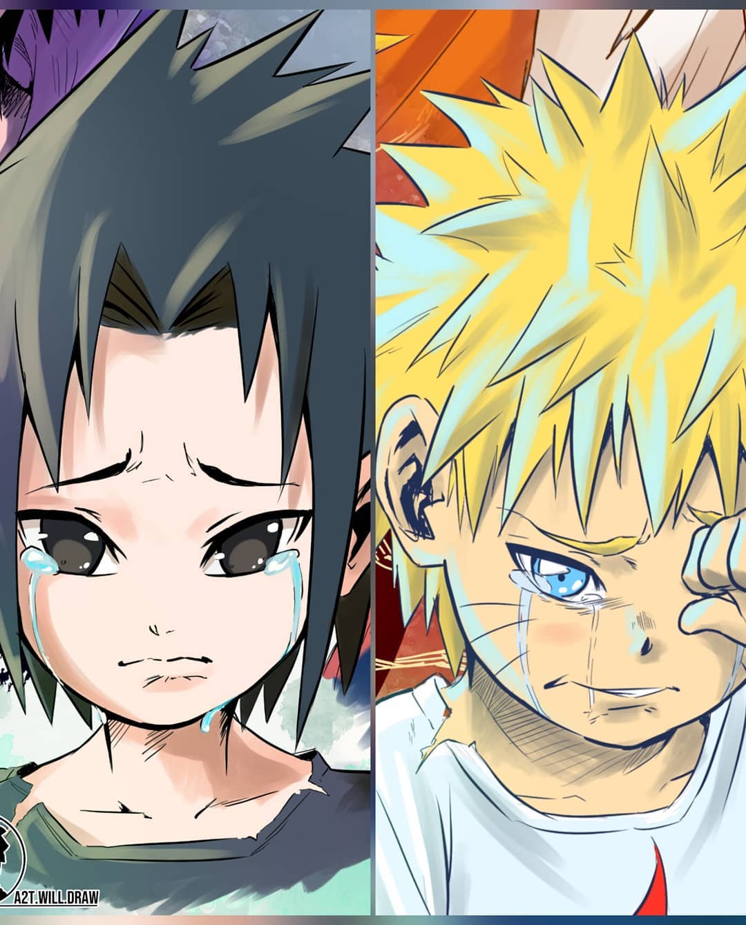 Artista recria todas as fases de Sasuke e Naruto em incríveis ...