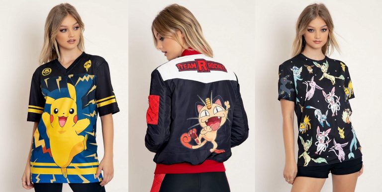 Pokémon ganha uma incrível coleção de roupas para todos os estilos ...
