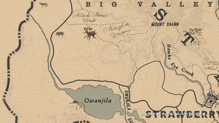 Red Dead Redemption 2 - Animais Lendários e suas localizações