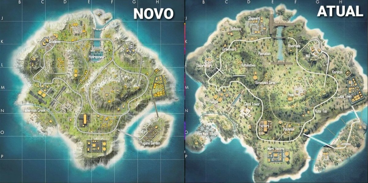 Free Fire - Imagens vazadas revelam novos locais da Bermuda 2.0