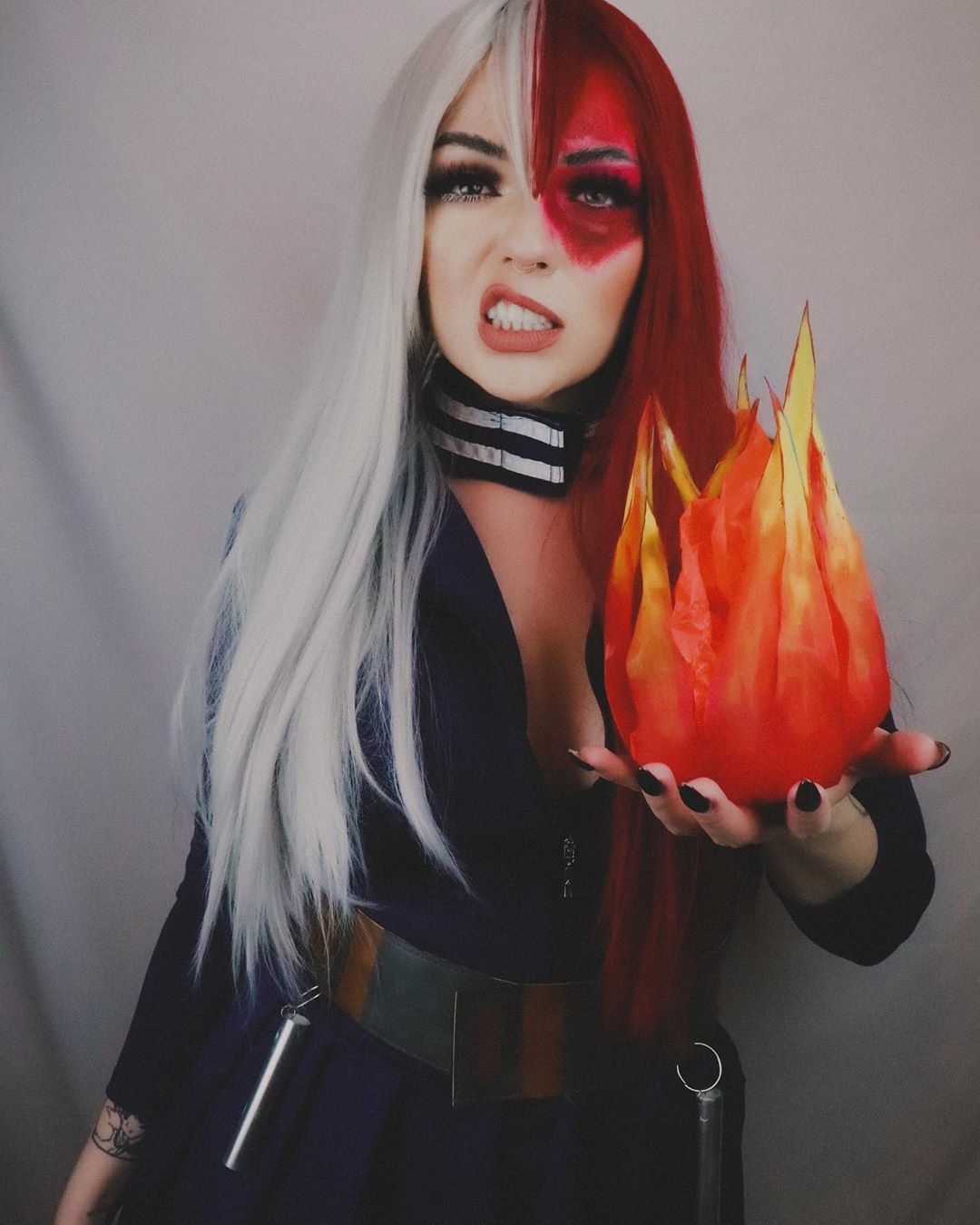 Este seria o visual de Shoto Todoroki de My Hero Academia em versão feminina, segundo fã ...