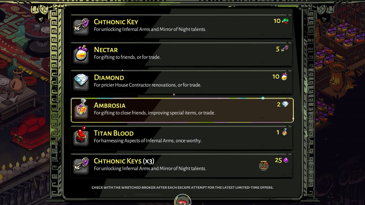 Hades - Como ganhar mais Nectar e Ambrosia rapidamente - Critical Hits