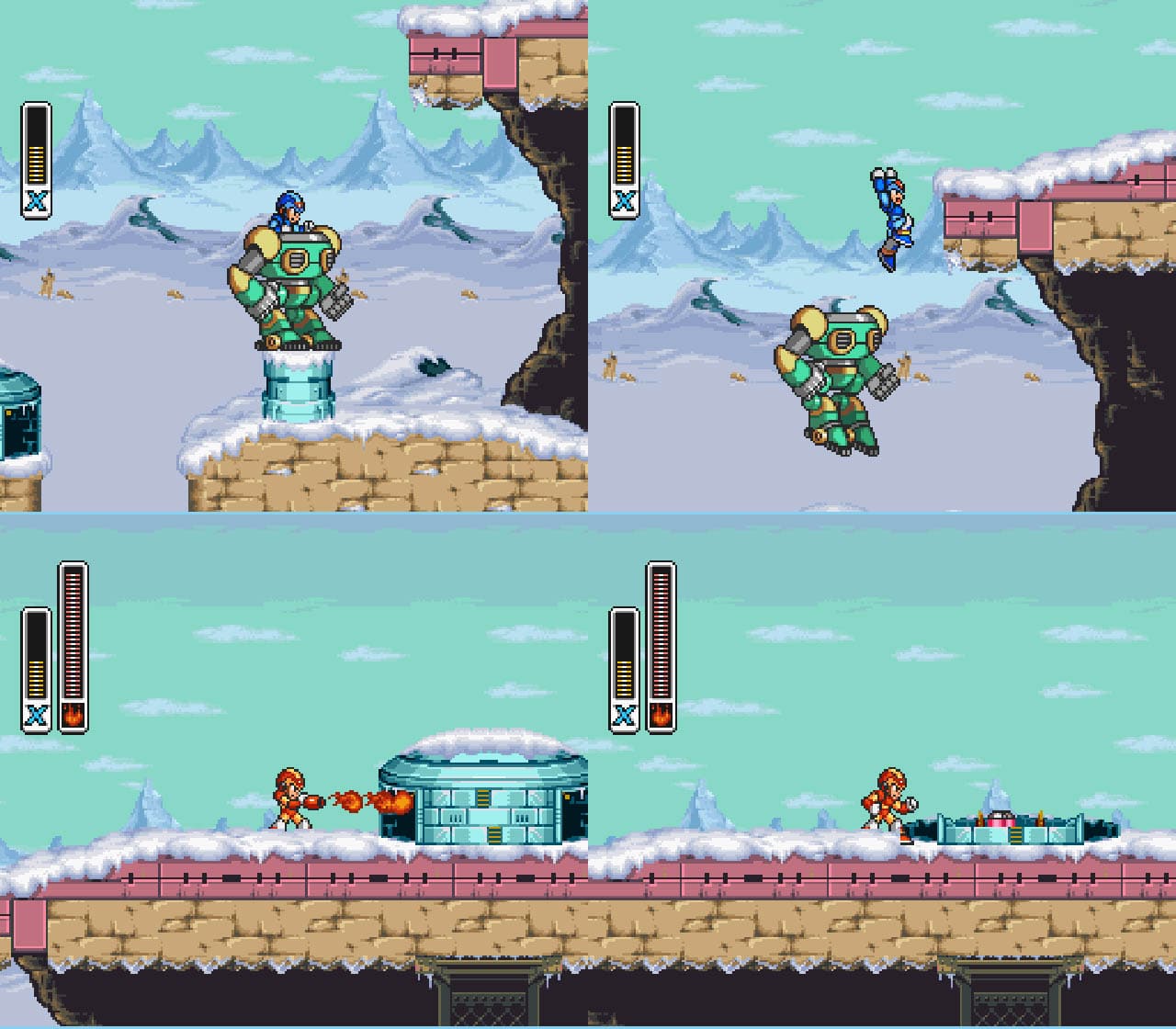 Mega Man X - Todos os Heart Tanks (Upgrades de Vida) - Critical Hits