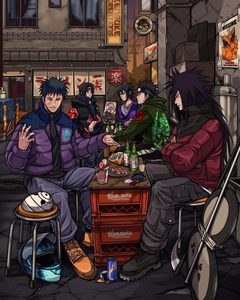 Artista reimaginou os personagens de Naruto com um visual no estilo ...