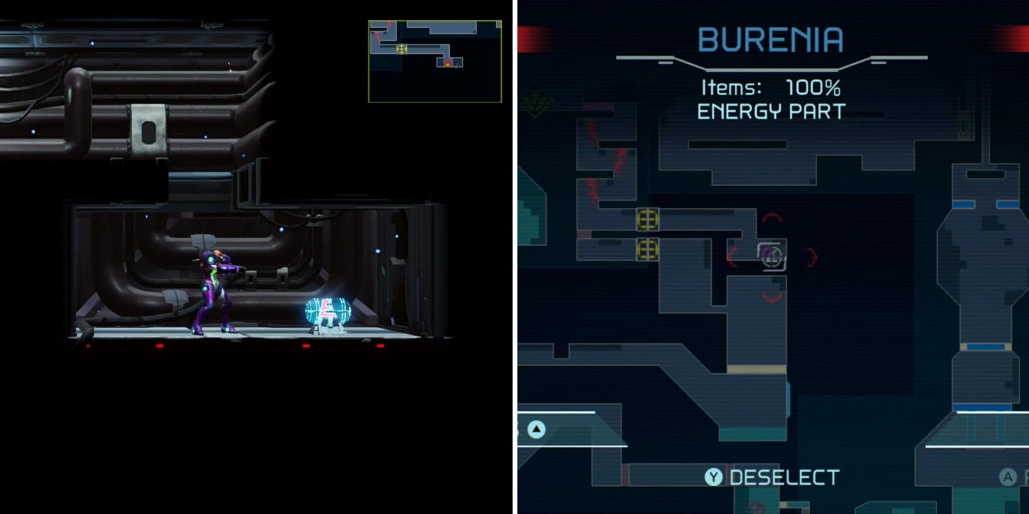Metroid Dread - Todos os Missle Tank, Energy Tanks e Power Bombs de Burenia