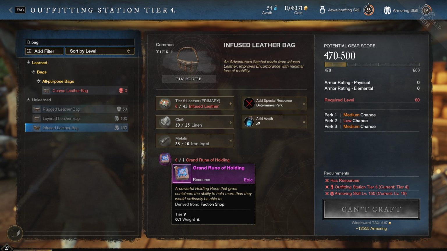 New World – Como Aumentar seu Espaço de Armazenamento - Critical Hits