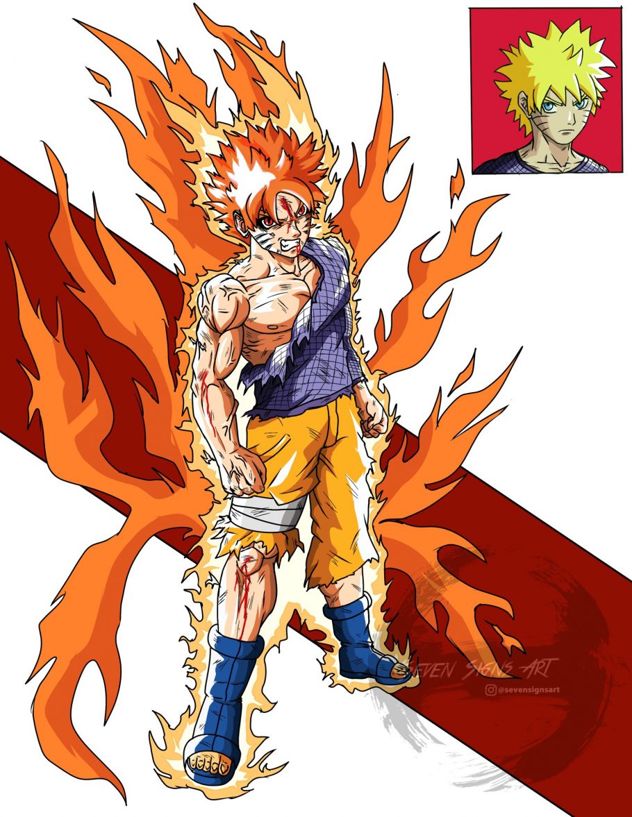 Artista fez um épico crossover entre Naruto e Dragon Ball - Critical Hits