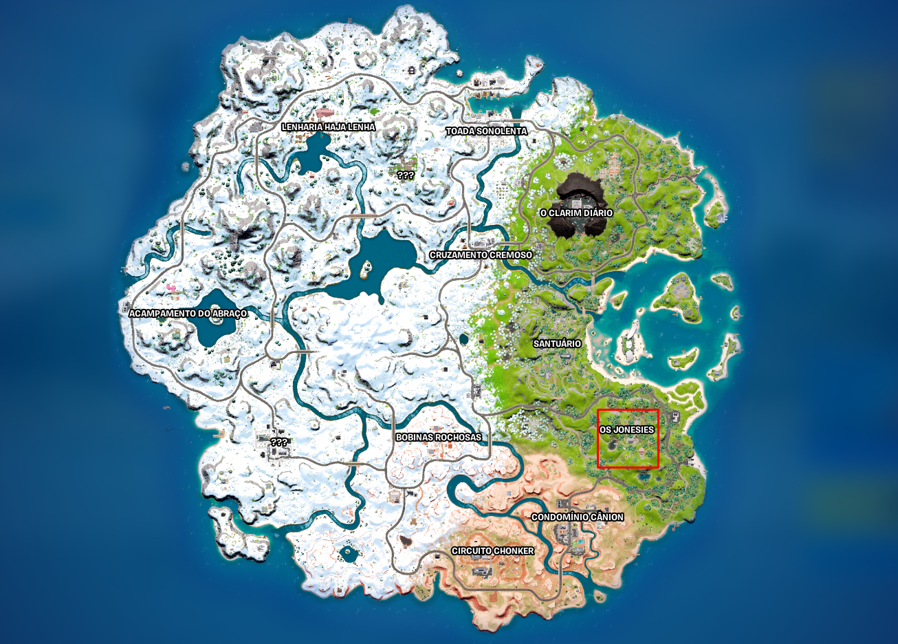 Fortnite - Onde fica Os Jonesies no mapa do jogo - Critical Hits