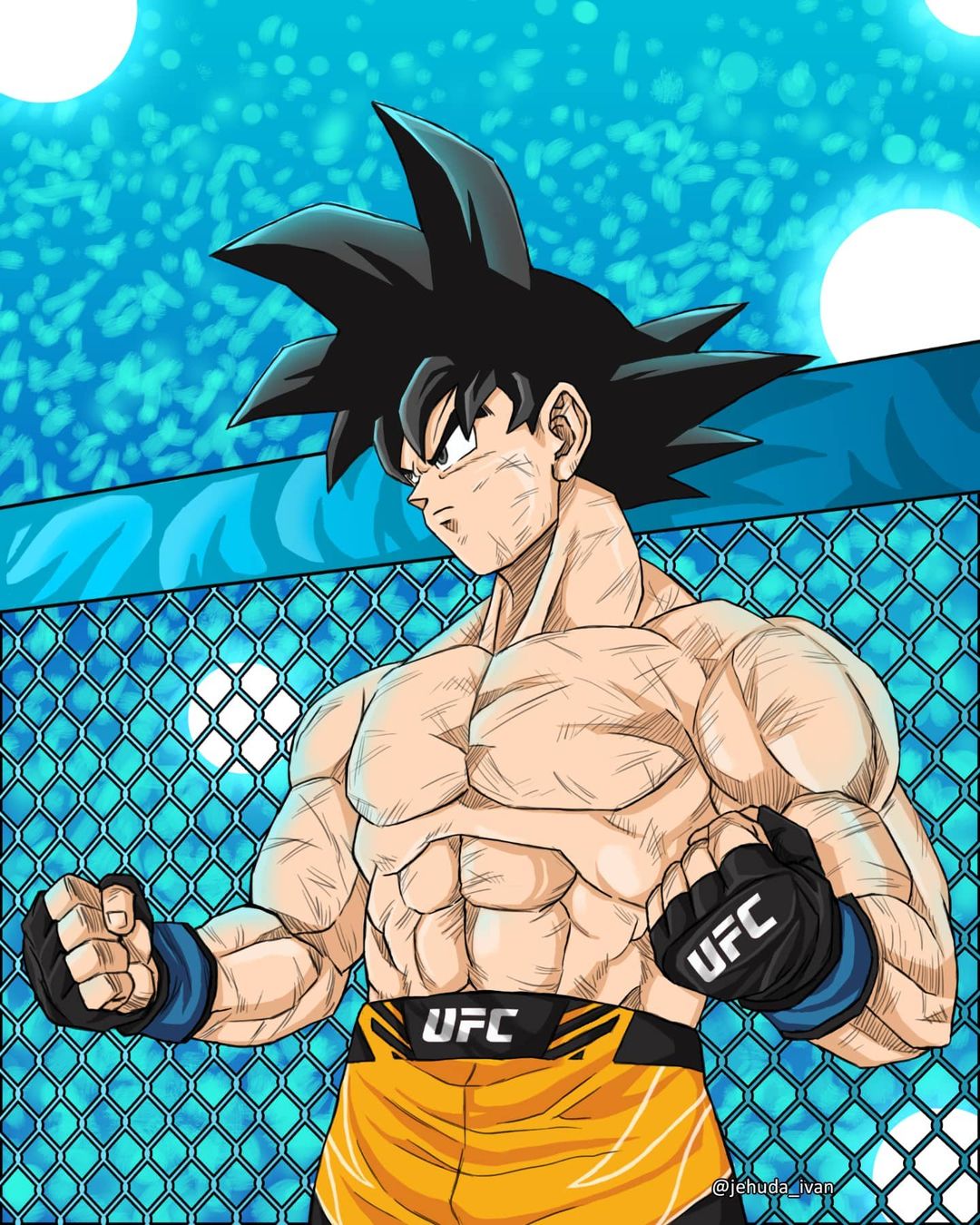 Dragon Ball - Artista imaginou Goku como um lutador de UFC - Critical Hits