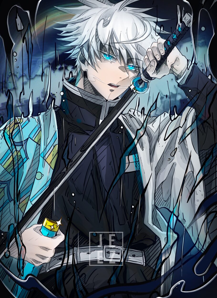 Artista imaginou Satoru Gojo de Jujutsu Kaisen como um Hashira em Demon ...