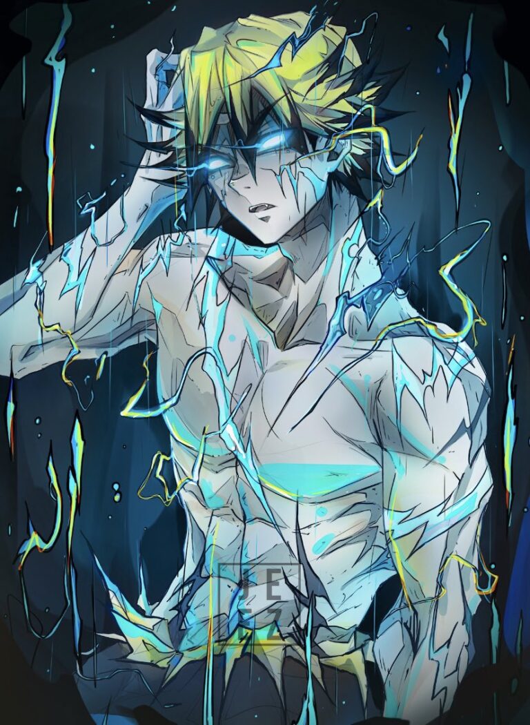 Este é o visual de Zenitsu de Demon Slayer caso ele também fosse um ...