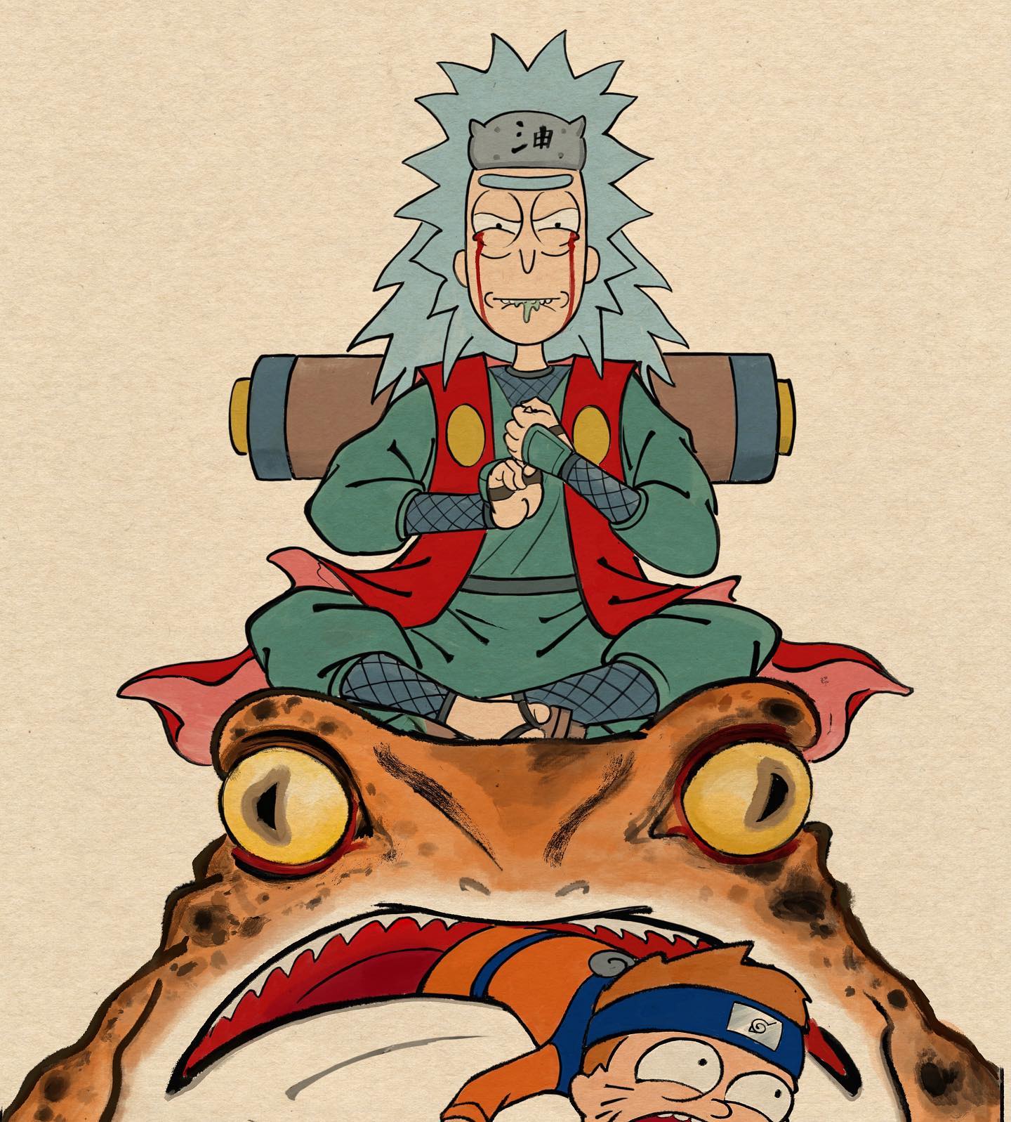 Esta fusão entre Naruto e Rick and Morty vai mudar o seu conceito de ...