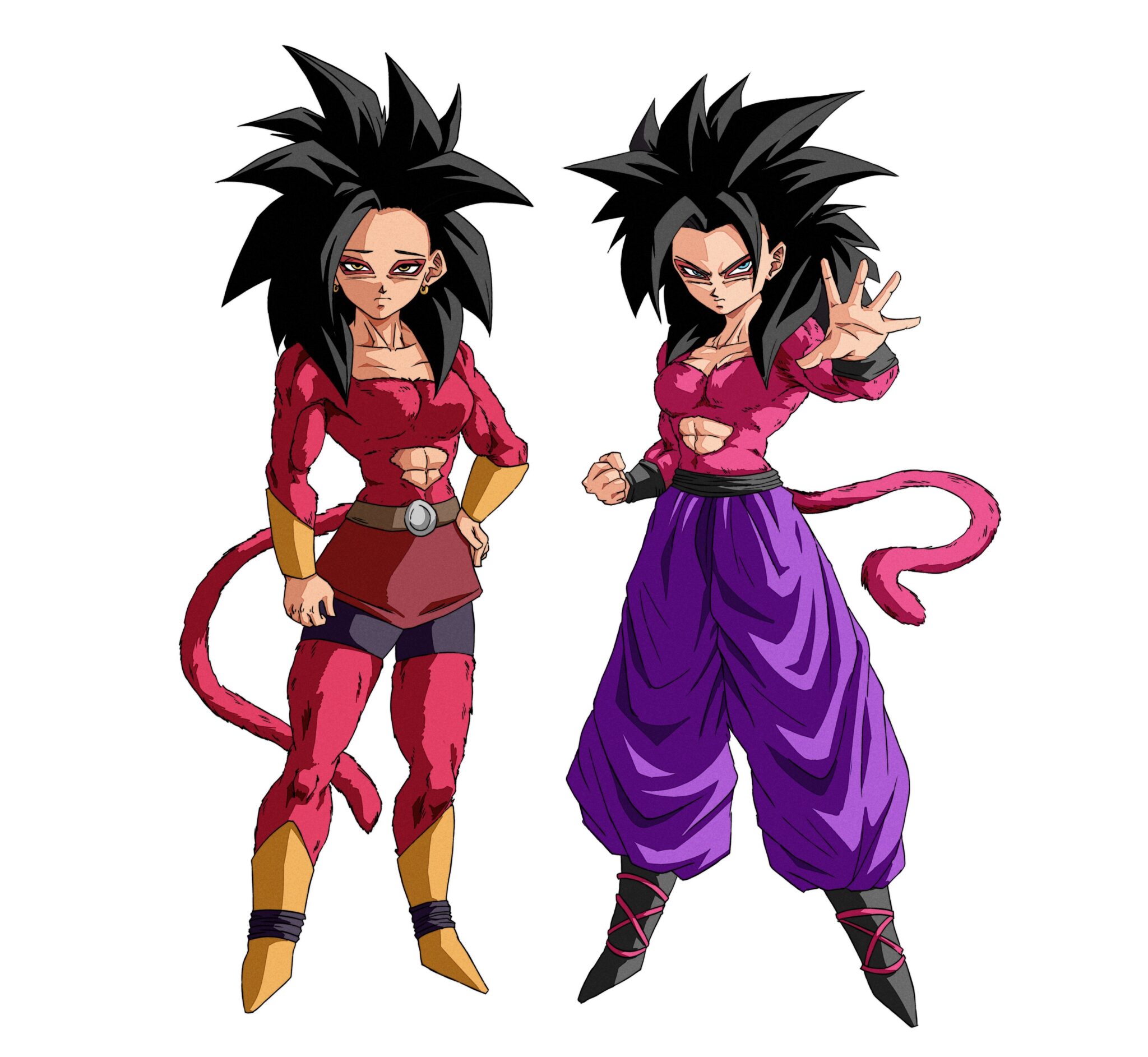 Arte mostra como seria o visual de Kale e Caulifla de Dragon Ball Super ... Arte mostra como seria o visual de Kale e Caulifla de Dragon Ball Super ...