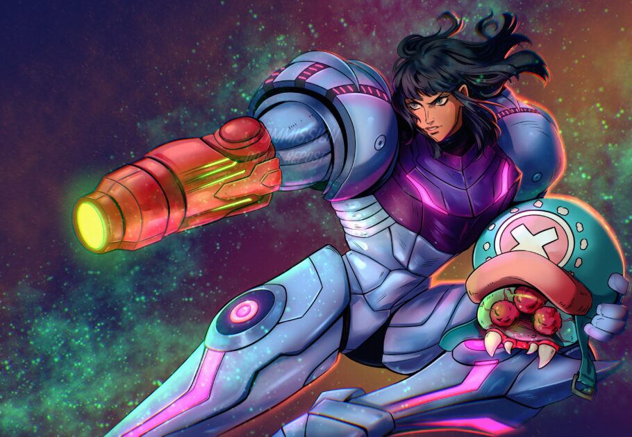 Artista imaginou um incrível crossover entre One Piece e Metroid ...