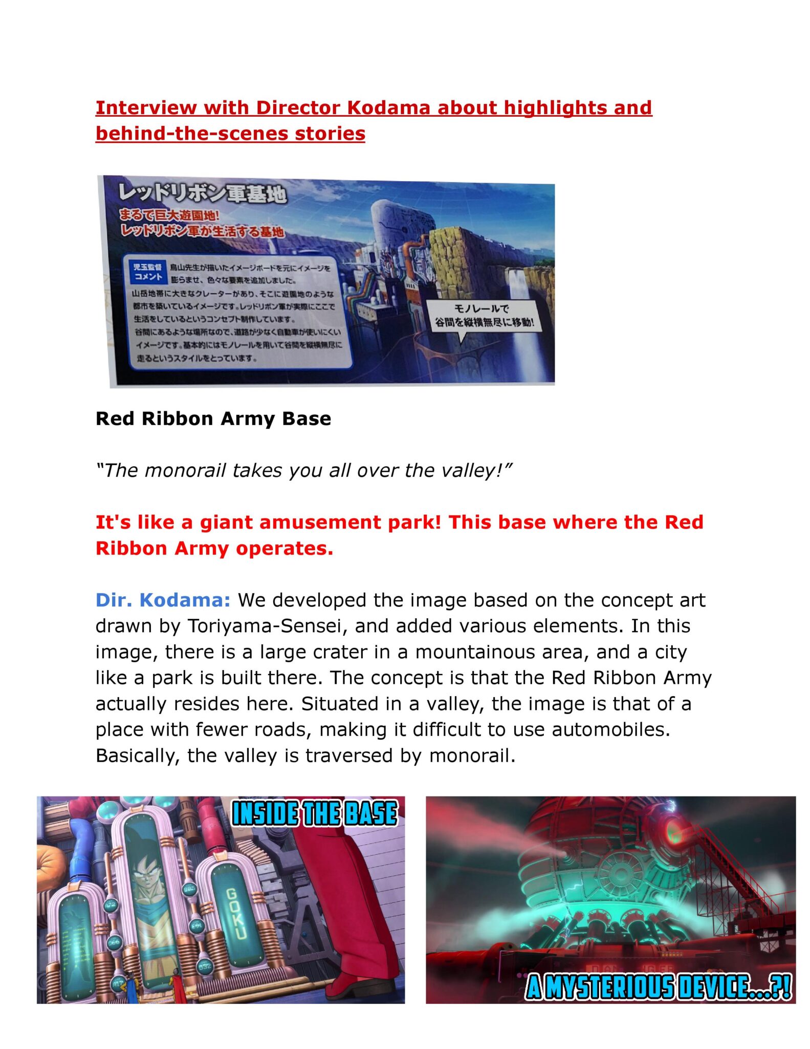 Diretor de Dragon Ball Super comenta sobre o novo design da Força Red ...