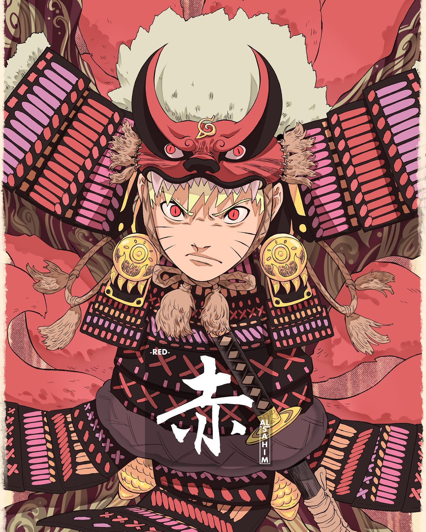 Estes seria o visual do Naruto caso ele fosse um samurai - Critical Hits