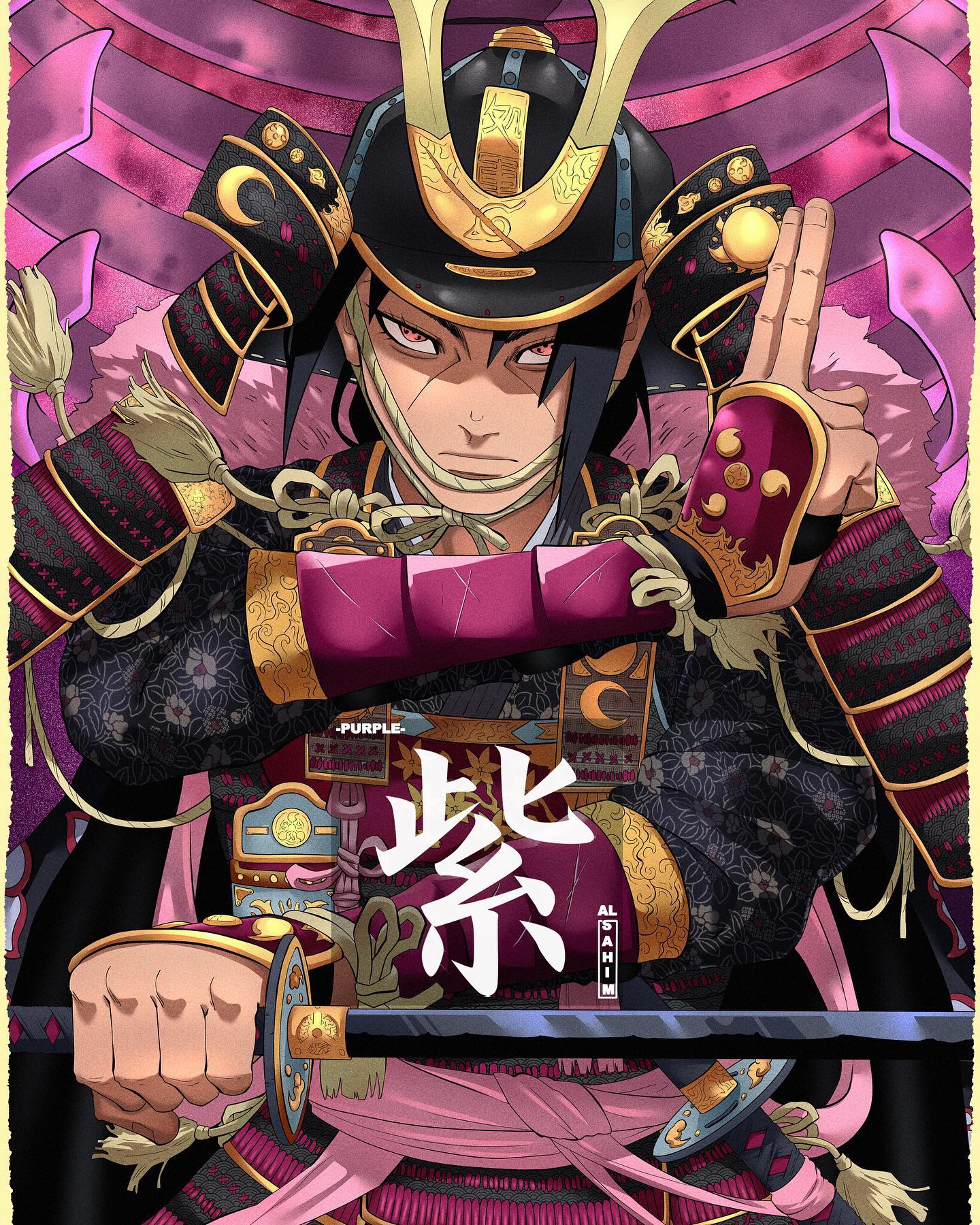 Arte de Naruto imagina como seria o Itachi se ele fosse um samurai