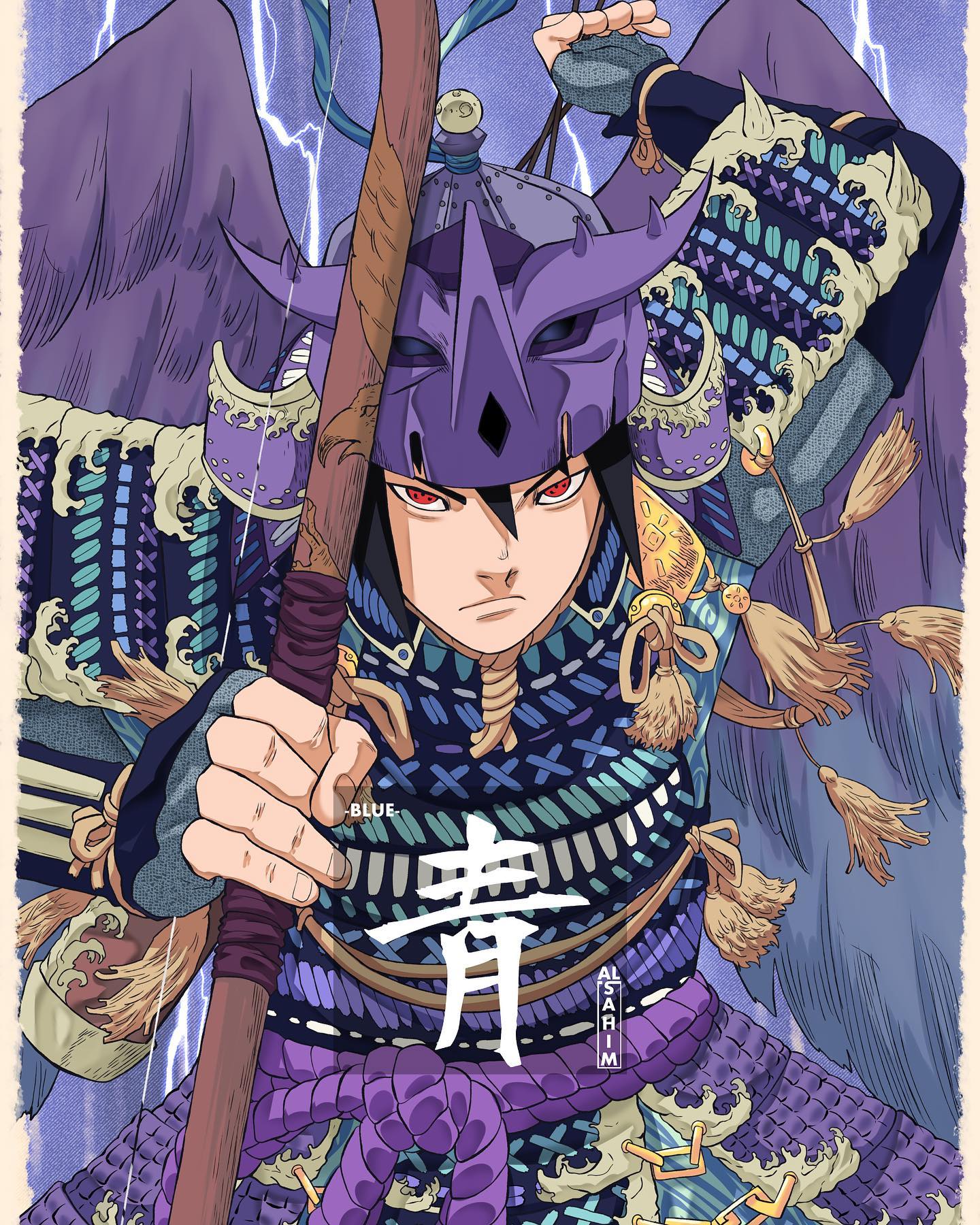 Artista imagina Naruto e Sasuke com armaduras samurais e o resultado ...