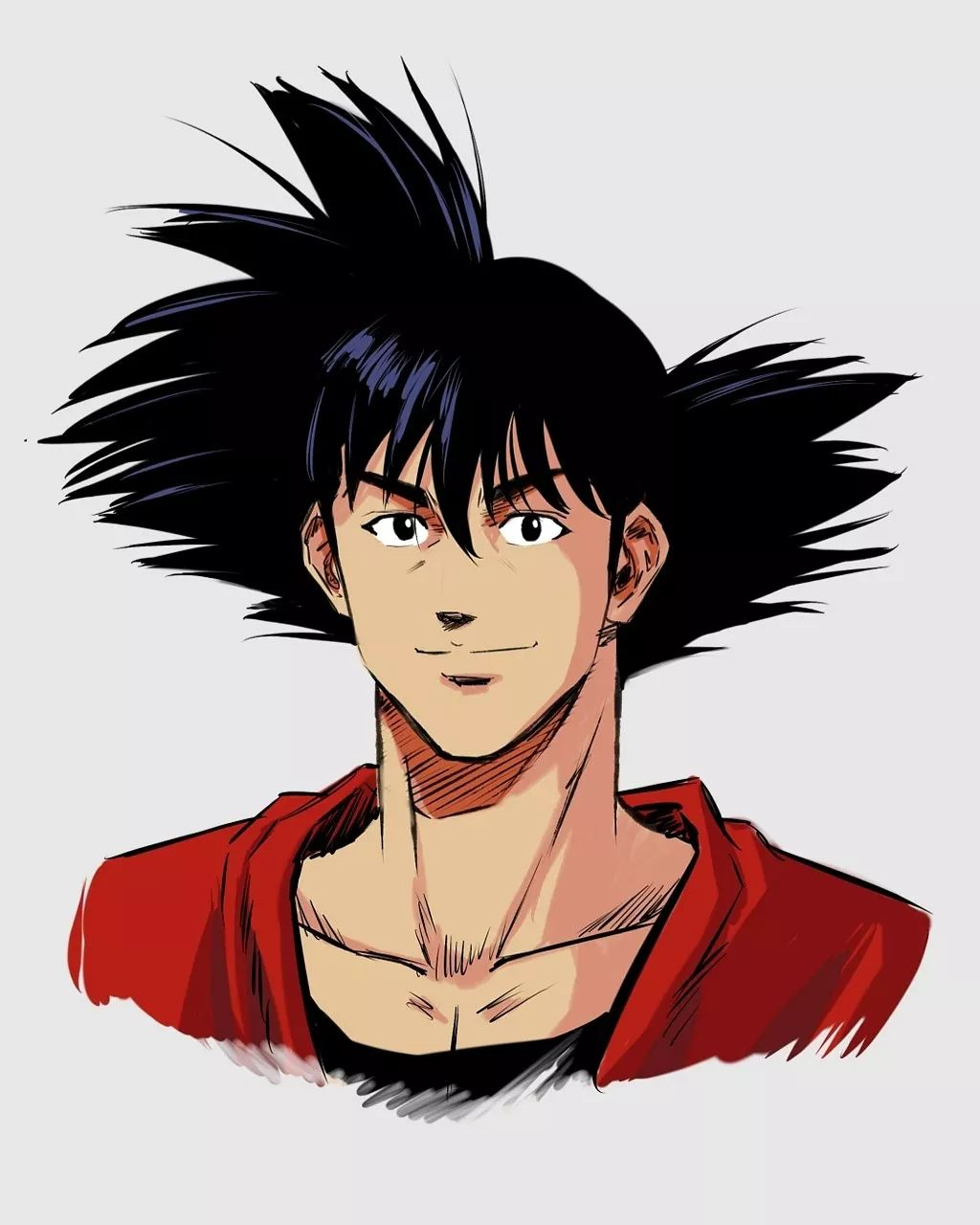 Artista imagina visual de Goku com traço de Sailor Moon e Slam Dunk e o ...