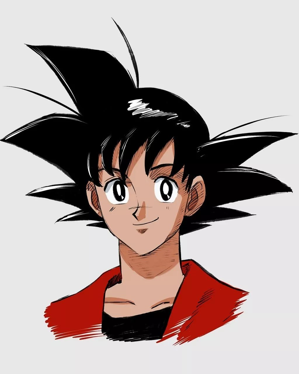 Artista imagina visual de Goku com traço de Sailor Moon e Slam Dunk e o ...