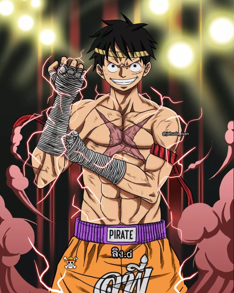 Este seria o visual do Luffy de One Piece como um lutador de UFC da ...