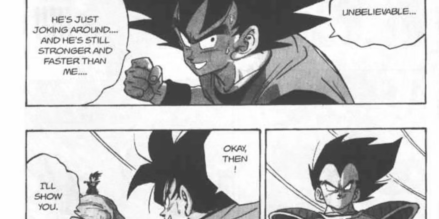 A primeira luta de Goku com Vegeta em Dragon Ball se tornou o oposto do ...