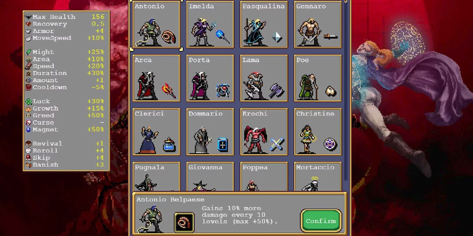 Vampire Survivors – As melhores builds de Arcanas - Critical Hits