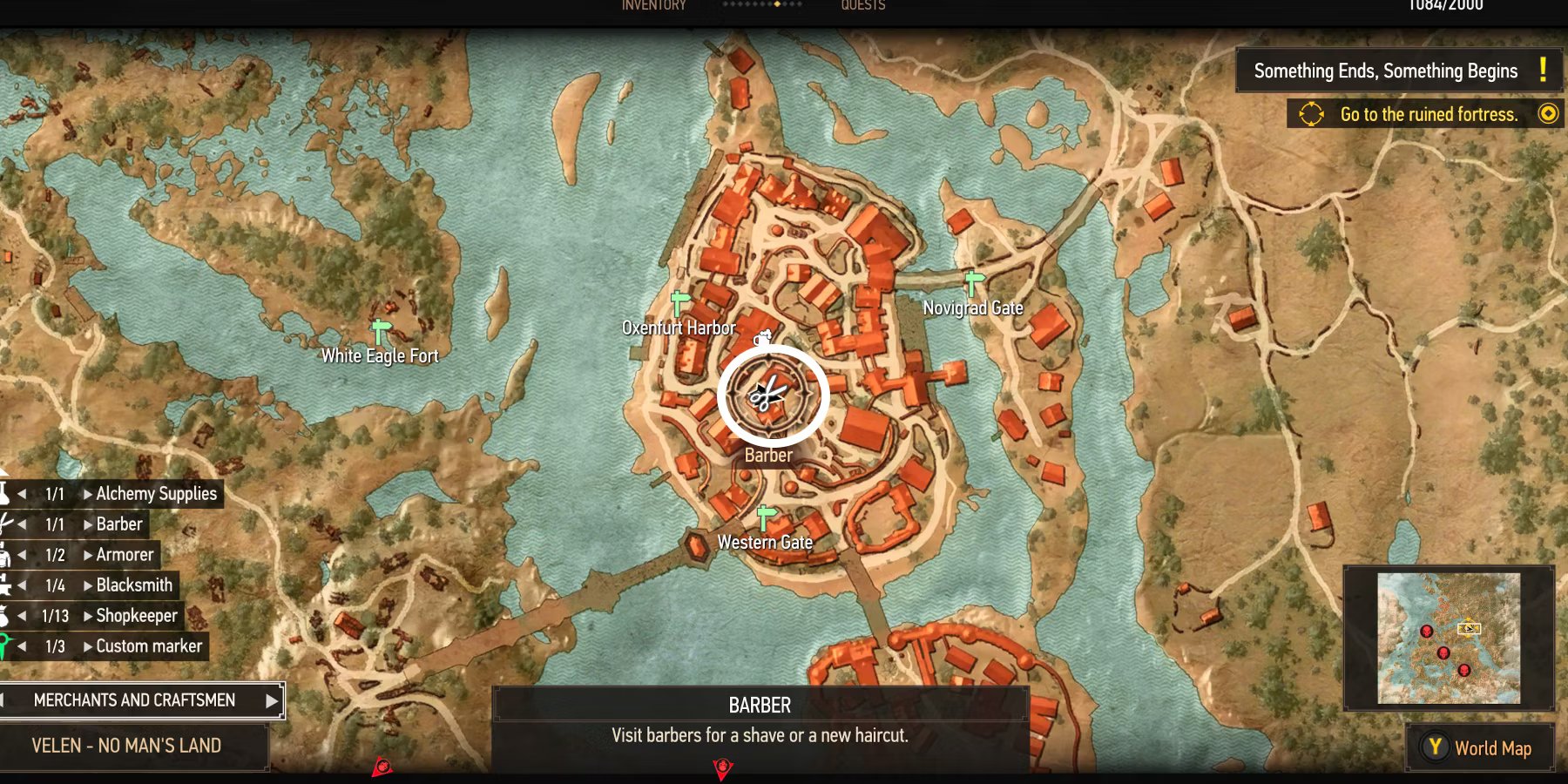 The Witcher 3 – Localização de todos os barbeiros - Critical Hits