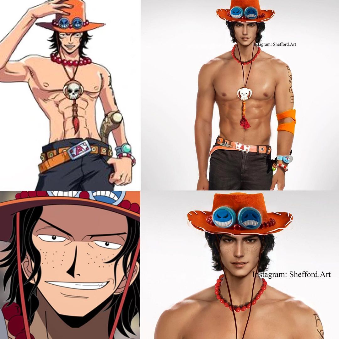 Este seria o visual do Ace de One Piece na vida real - Critical Hits