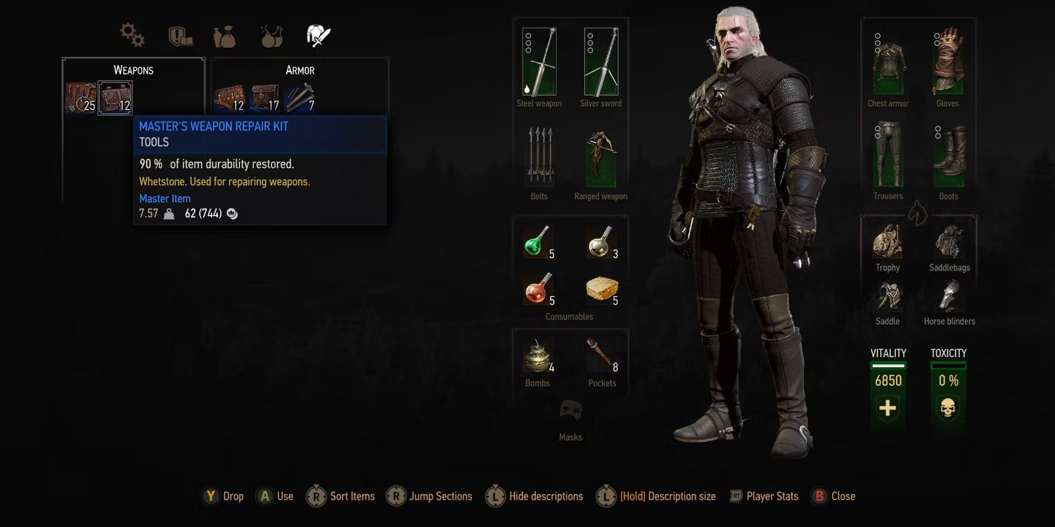 The Witcher 3 - Como consertar as Espadas - Critical Hits