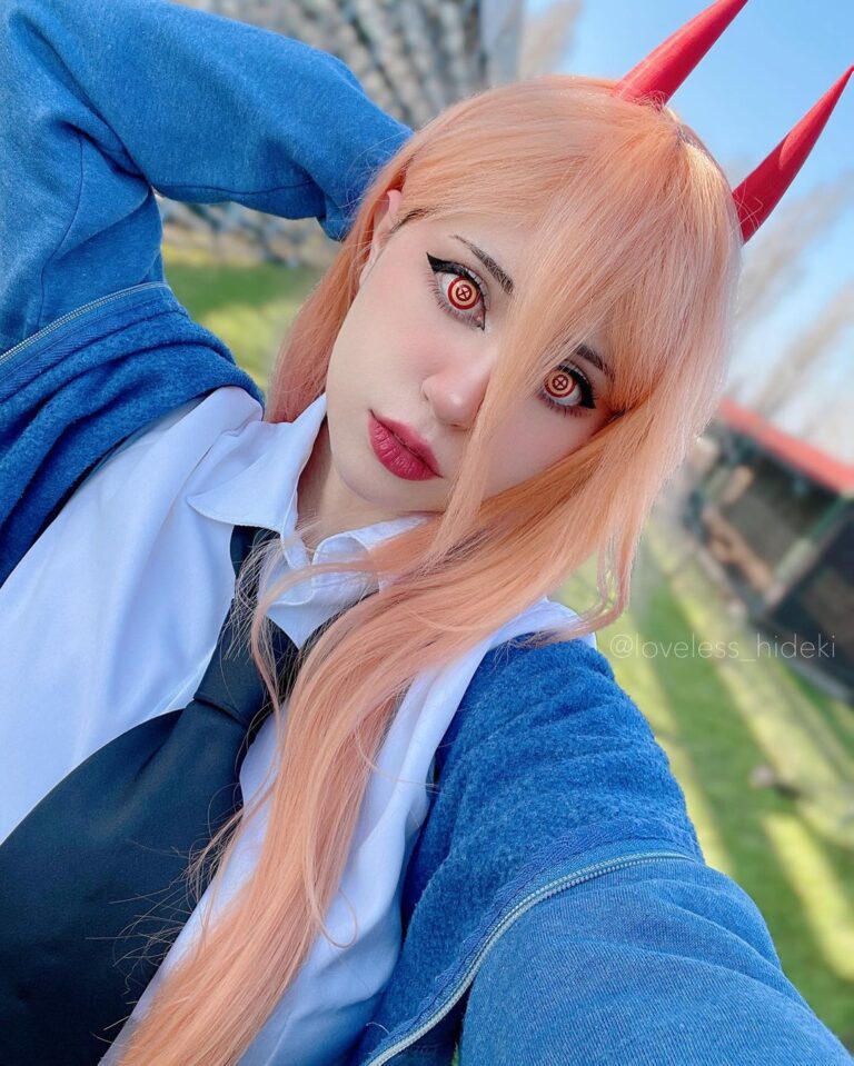 Cosplayer loveless_hideki recriou perfeitamente a Power de Chainsaw Man ...