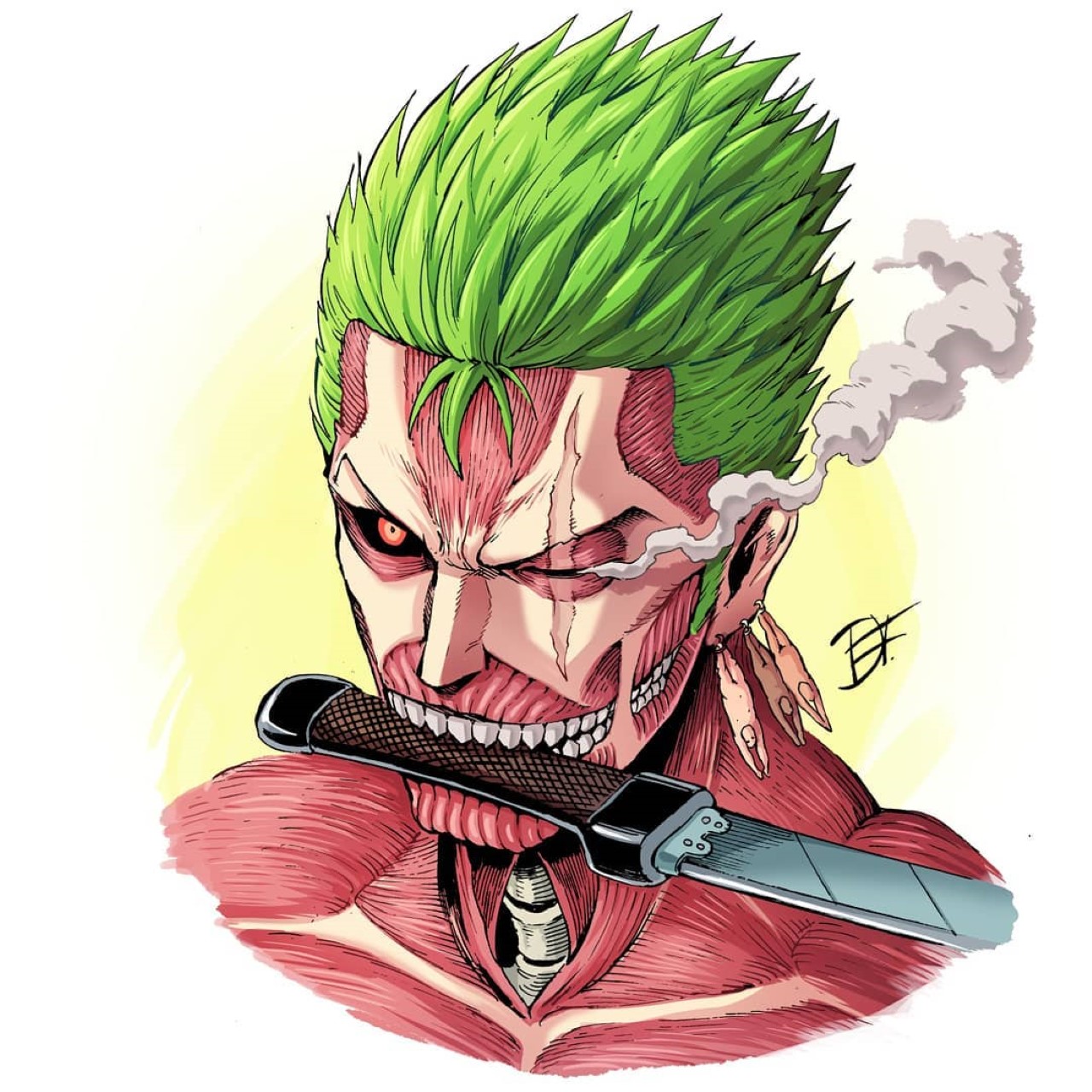 Zoro de One Piece se torna um titã de Attack on Titan em arte de fã - Critical Hits