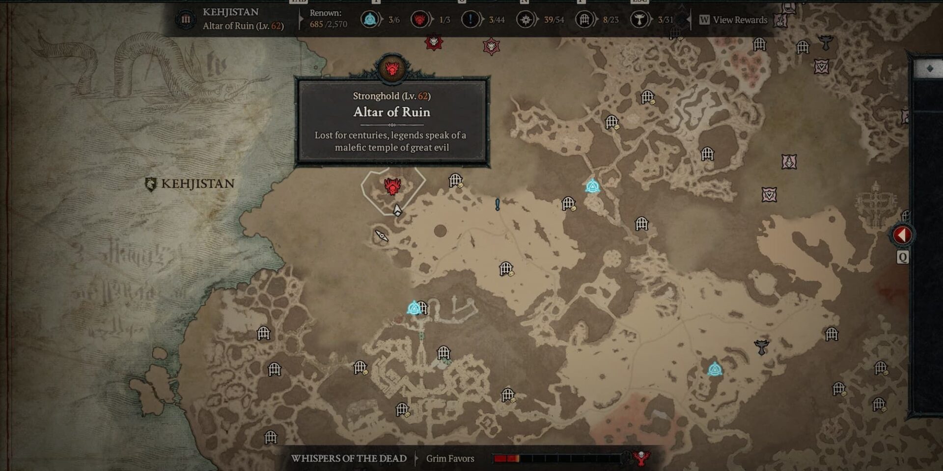 Diablo 4 - Todas as Fortalezas em Kehjistan - Critical Hits