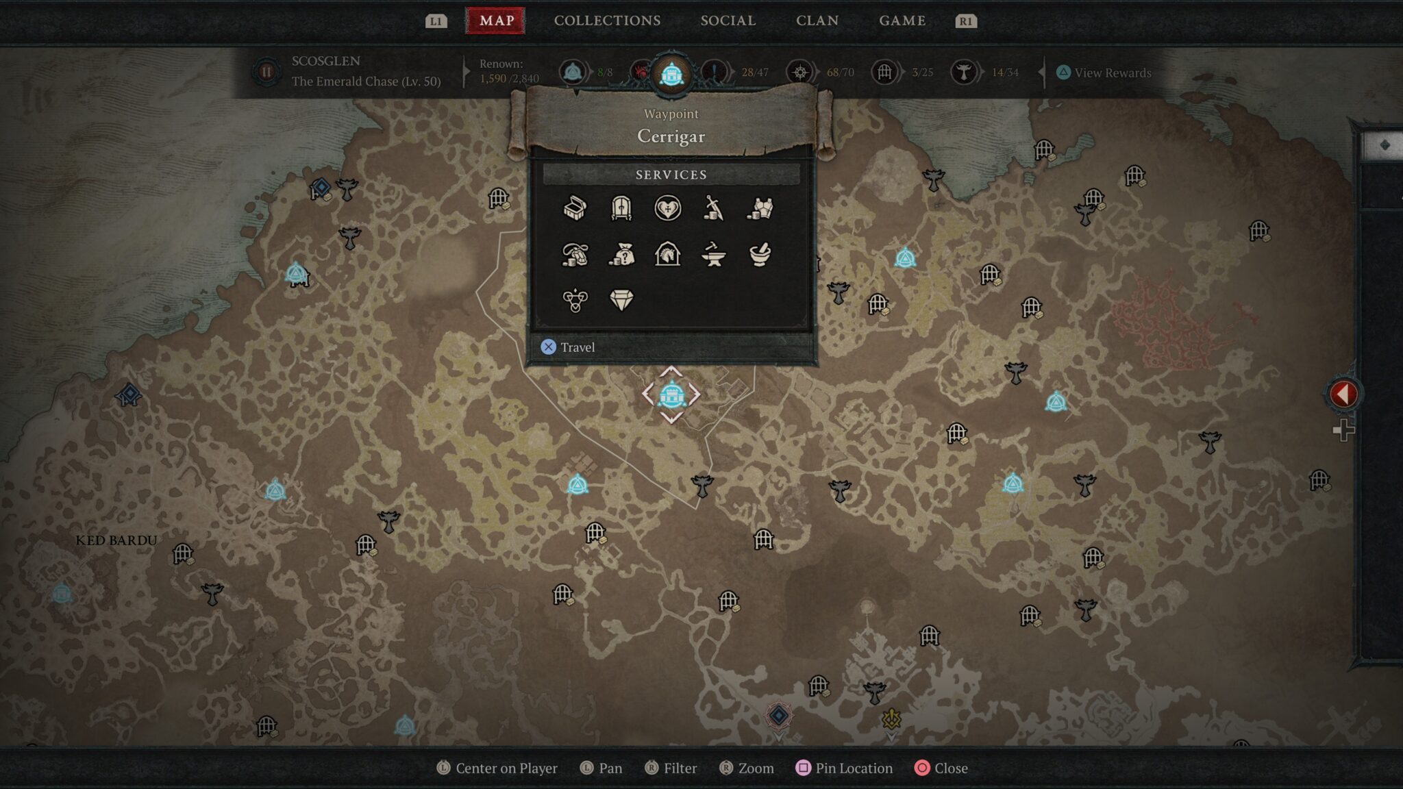 Diablo 4 - Todos os Marcos de Senda (waypoints) em Scosglen - Critical Hits