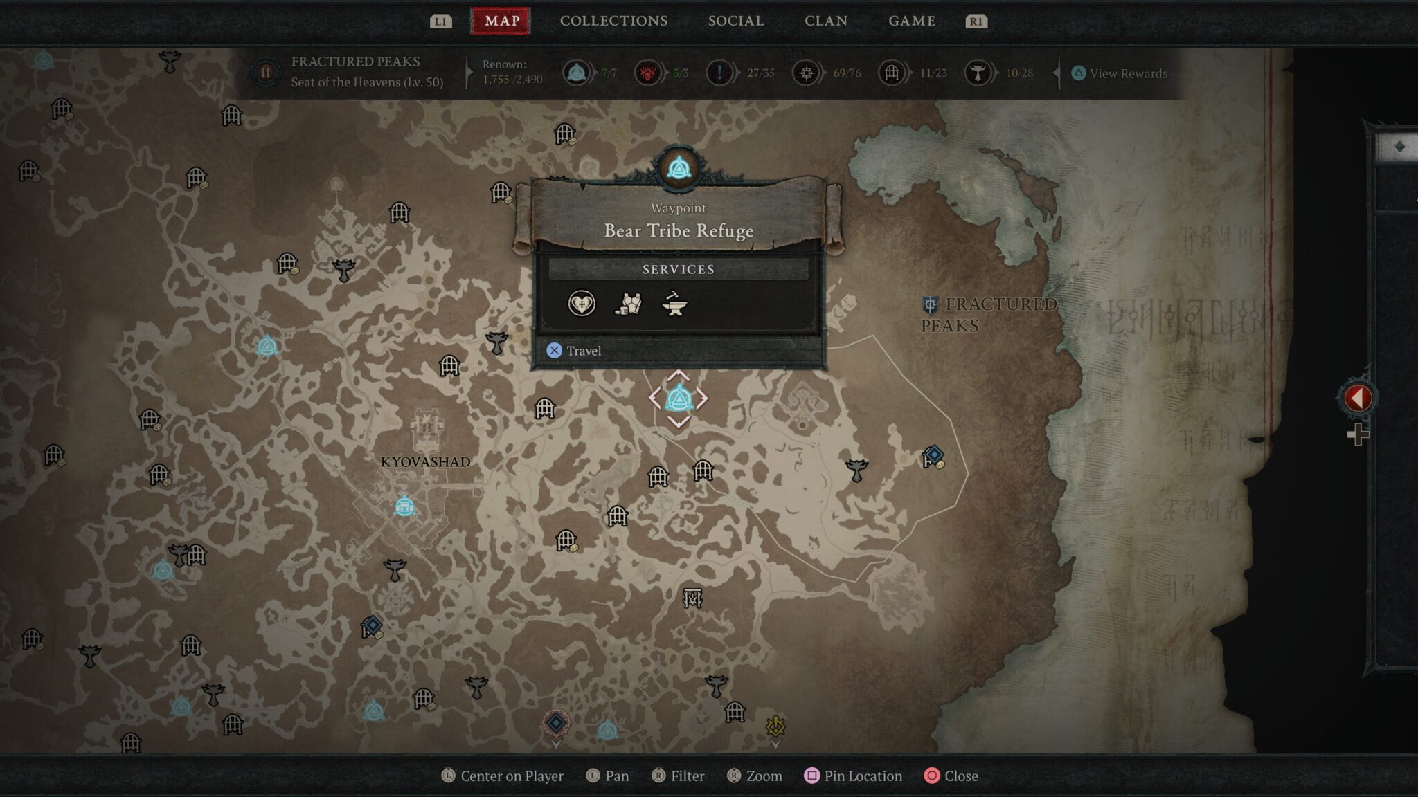 Diablo 4 - Todos os Marcos de Senda (waypoints) em Hawezar - Critical Hits