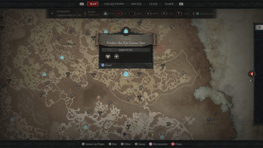 Diablo 4 - Todos os Marcos de Senda (waypoints) em Scosglen - Critical Hits