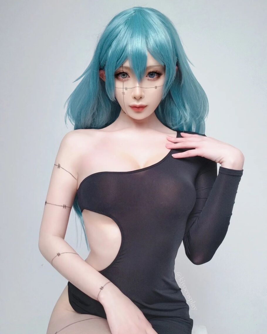 Modelo Arrasa Com Impecável Cosplay Feminino De Mahito De Jujutsu Kaisen Critical Hits