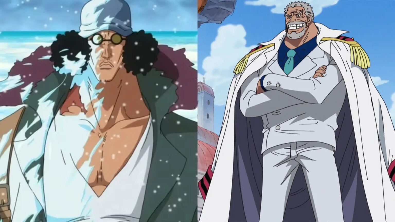 Entenda por que Garp não morreu durante sua luta contra Aokiji em One ...