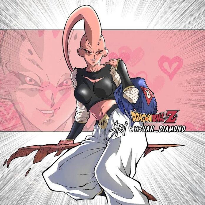 Este Seria O Visual De Uma Fusão Entre A Android 18 E Majin Boo Em