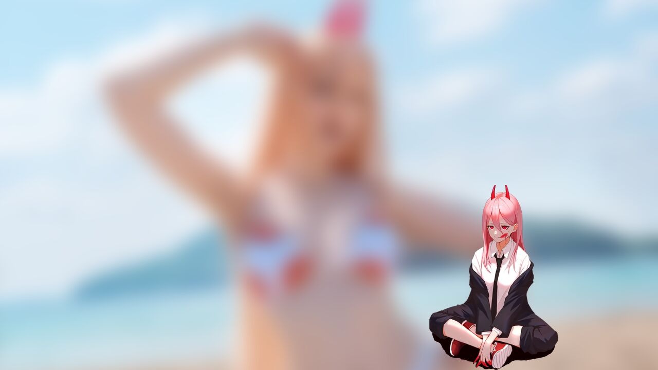 Modelo aka_purin fez um sedutor cosplay da Power de Chainsaw Man ...