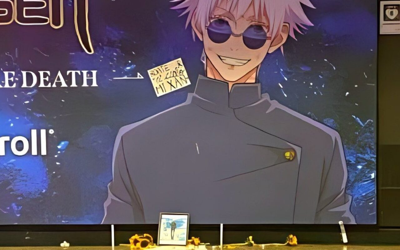 Fãs Chilenos de Jujutsu Kaisen usaram outdoor da Crunchyroll como um memorial para Satoru Gojo ...