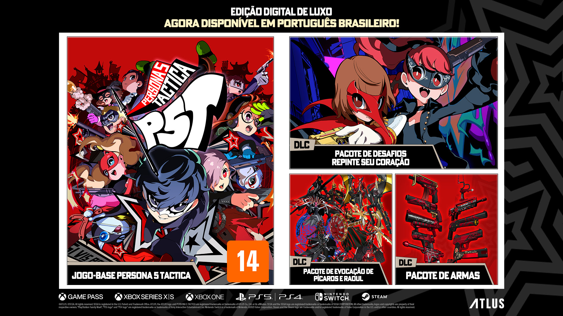 Persona 5 Tactica - Legendas em português chega em nova atualização ...