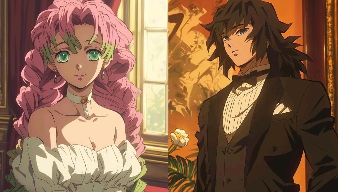 Veja como seriam os personagens de Demon Slayer com trajes de gala ...