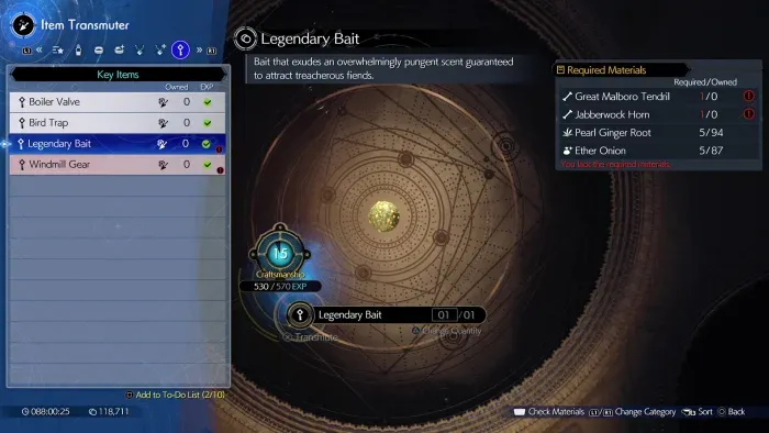 Final Fantasy 7 Rebirth - Como Fazer uma Isca Lendária - Critical Hits